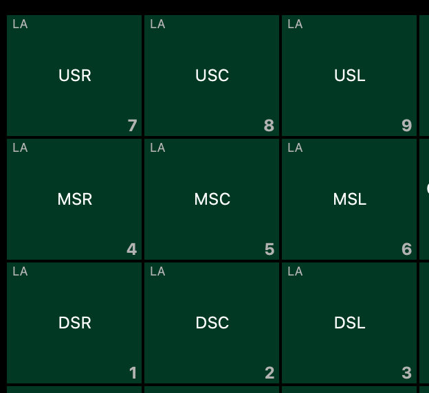 Eos Template Show File Creation: Palettes