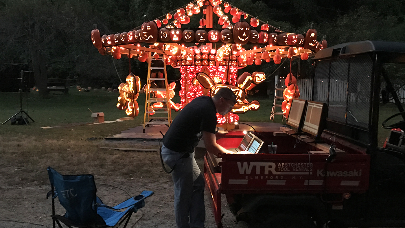 Programming pumpkins for a Halloween extravaganza